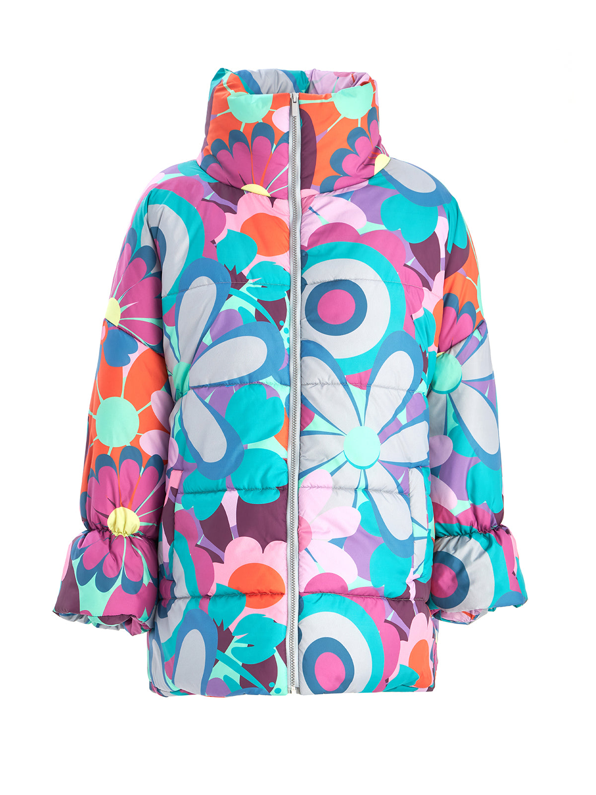Flower Printed Puffer Jacket – Ryder Act TR